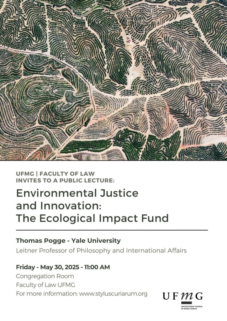 Open Lecture com o Prof. Thomas Pogge da Yale University | PPGD UFMG